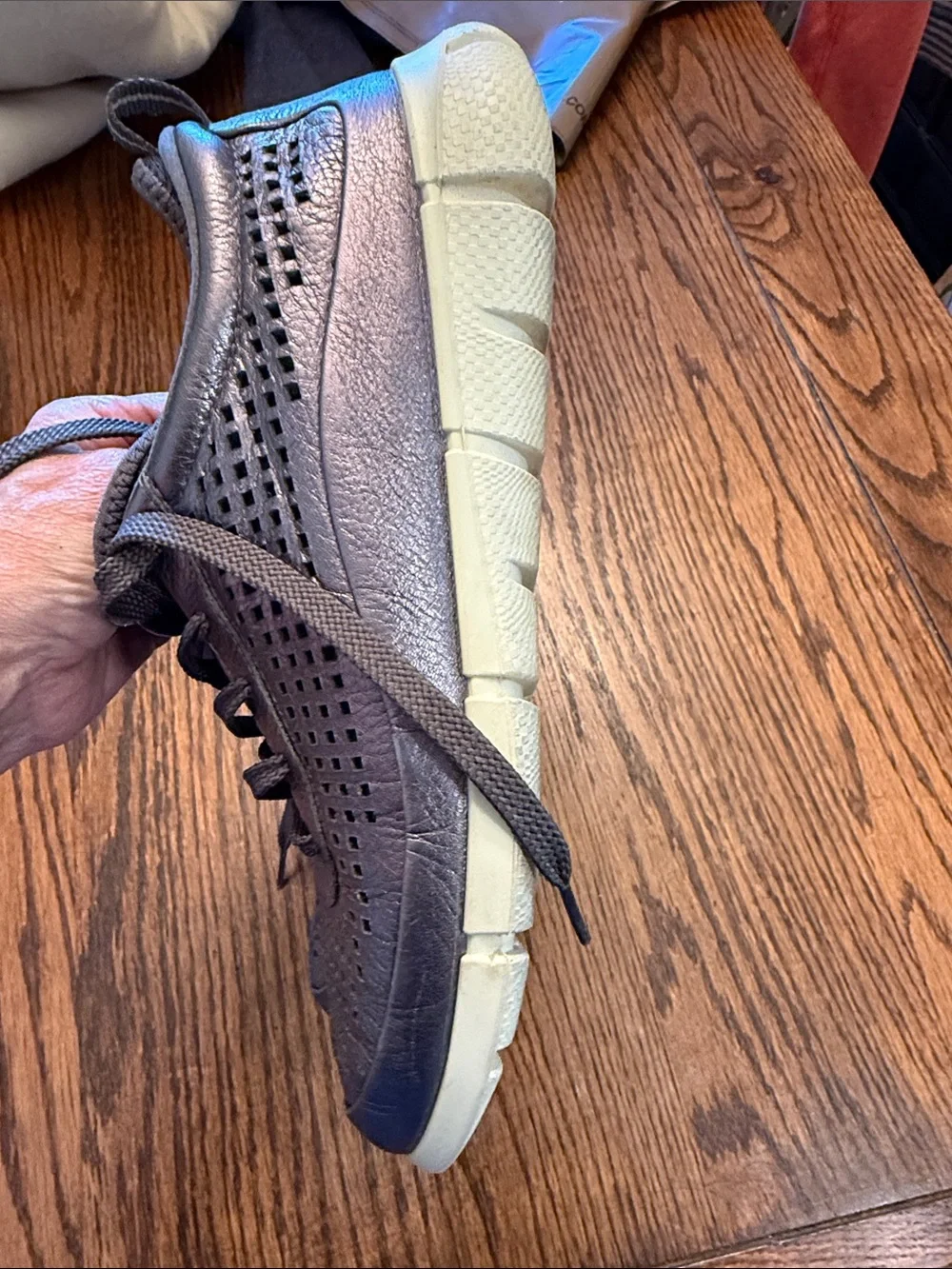 Ecco | Shoes | Ecco Danish Design Perforated Leather Comfort Sneakers ...